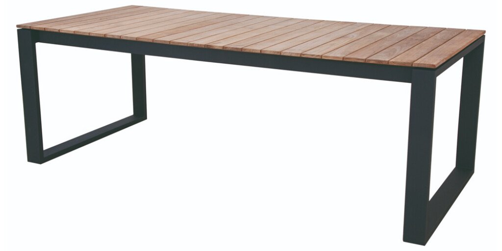 Table Marcelo Gescova: Teck et Métal pour Élégance Extérieure